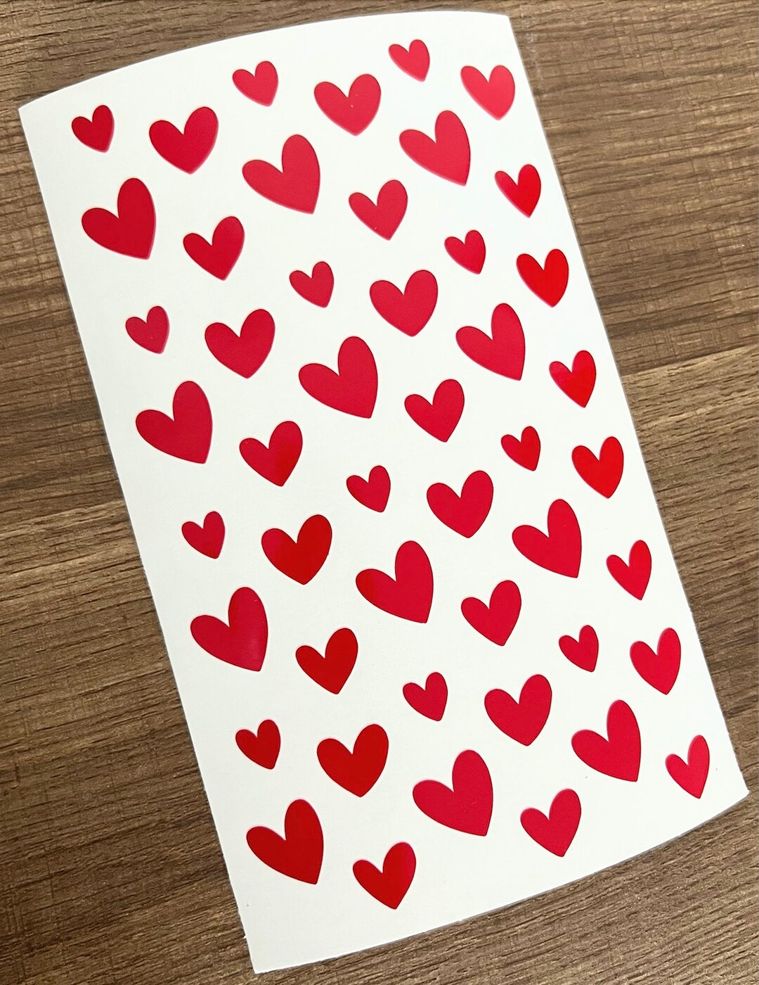 Doodle Heart Vinyl Sticker Sheet 10mm-17mm - Etsy