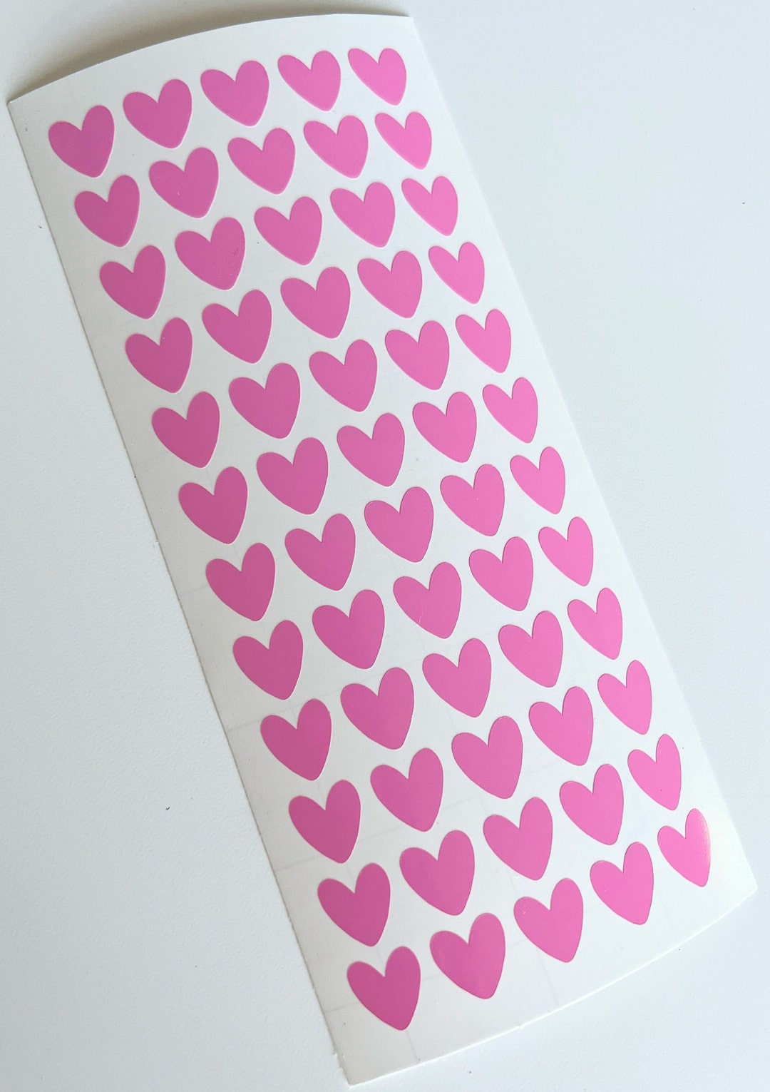 1/2 Inch Mini Heart Sticker Sheet 13mm | Small Heart Stickers | Tiny ...