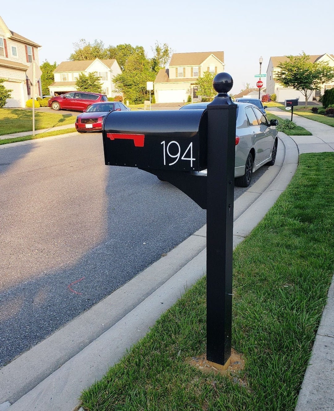 Custom Modern Contemporary Mailbox Numbers | Reflective | House Address ...