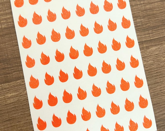 Set of 4 Flames Decal Set, Retro Flame Motorcycle Helmet Stickers Kit ...