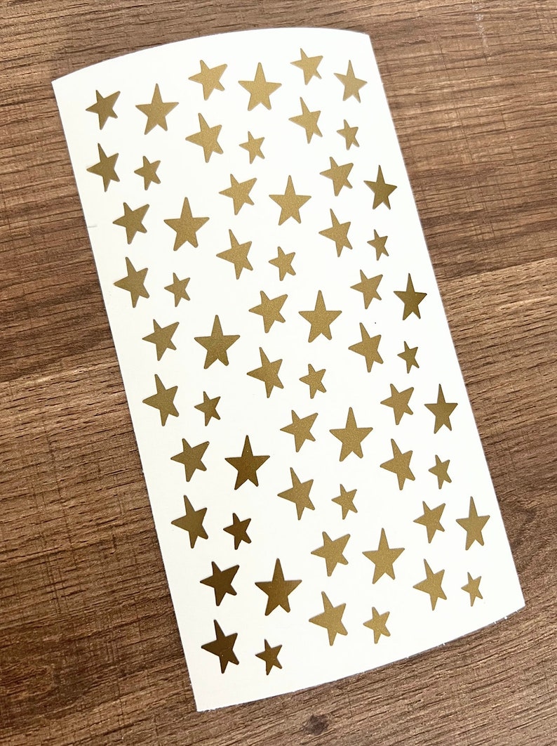 Mini Doodle Star Sticker Sheet 10mm-15mm Small Hand Drawn - Etsy
