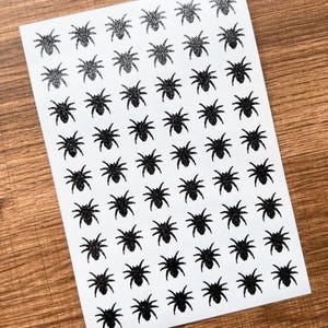 1/2 Inch Spider Sticker Sheet 13mm - Etsy