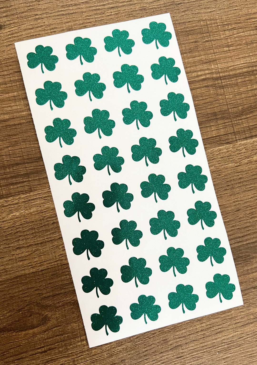 3/4 Inch Shamrock Sticker Sheet 19mm | Small Clover | Tiny Clovers ...