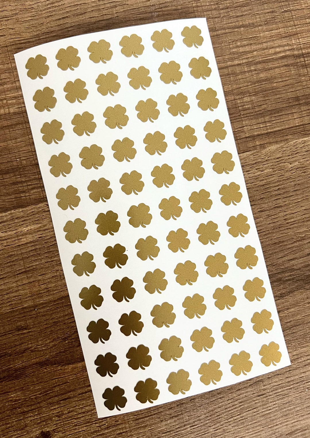 1/2 Inch Shamrock Sticker Sheet 6mm | Small Clover | Tiny Clovers ...