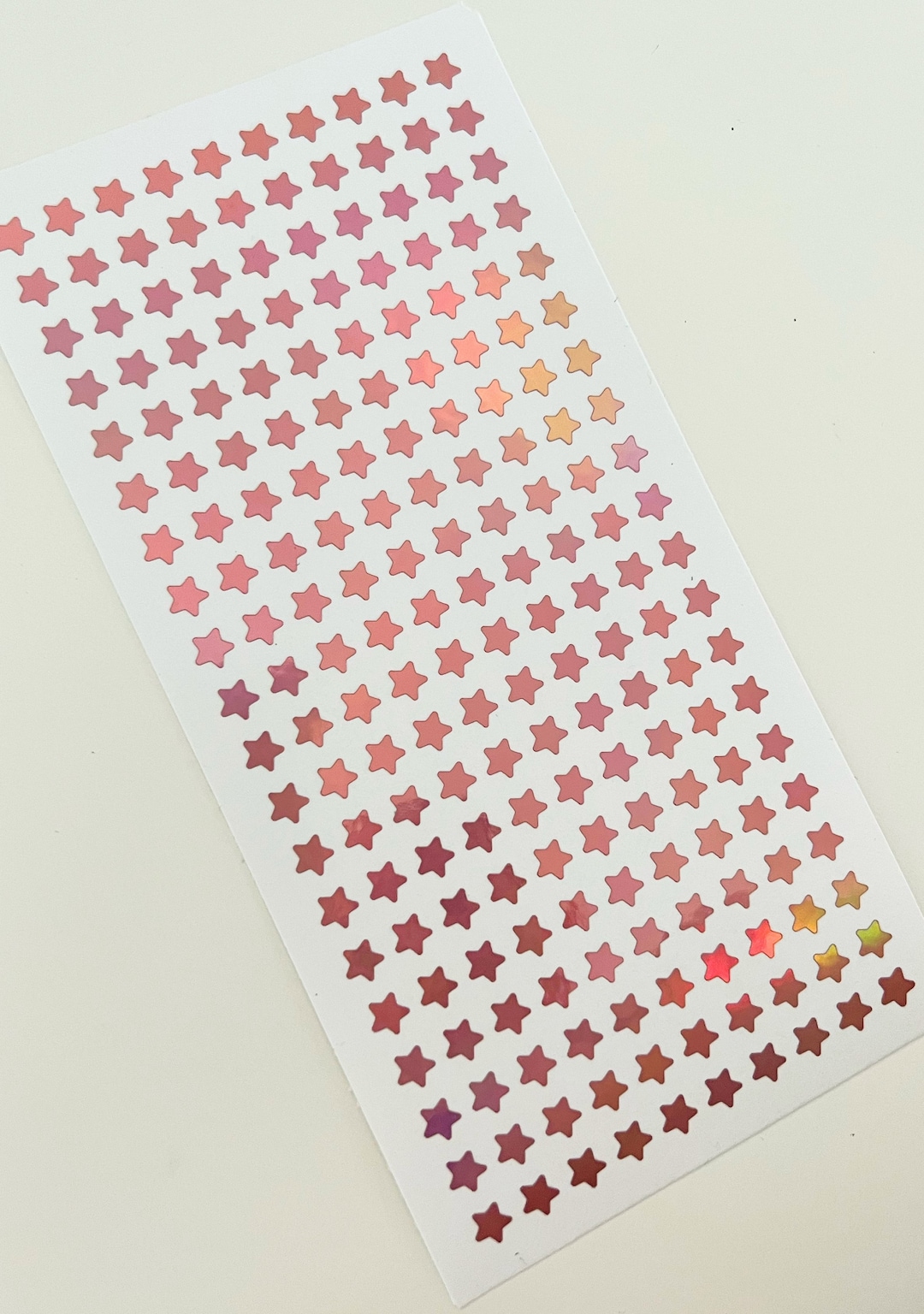 1/4 Inch Mini Bubble Star Sticker Sheet 6mm | Small Star Stickers ...