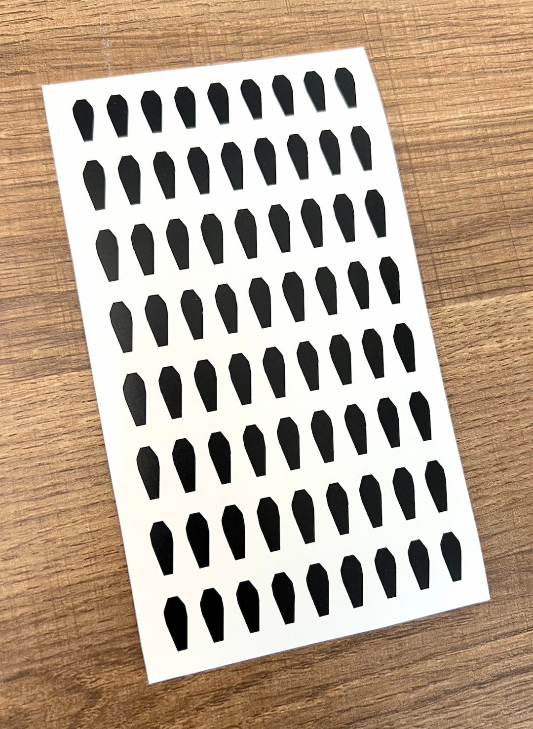 1/2 Inch Mini Coffin Sticker Sheet 13mm | Small Coffin Stickers | Tiny ...