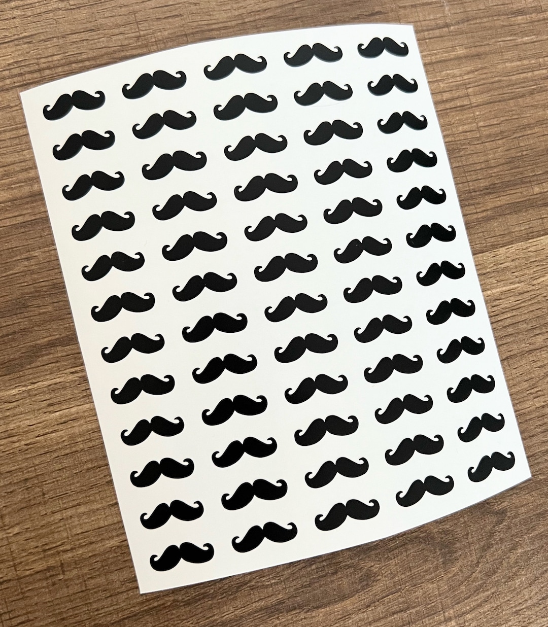 1/4 Inch Mini Moustache Sticker Sheet 6mm - Etsy