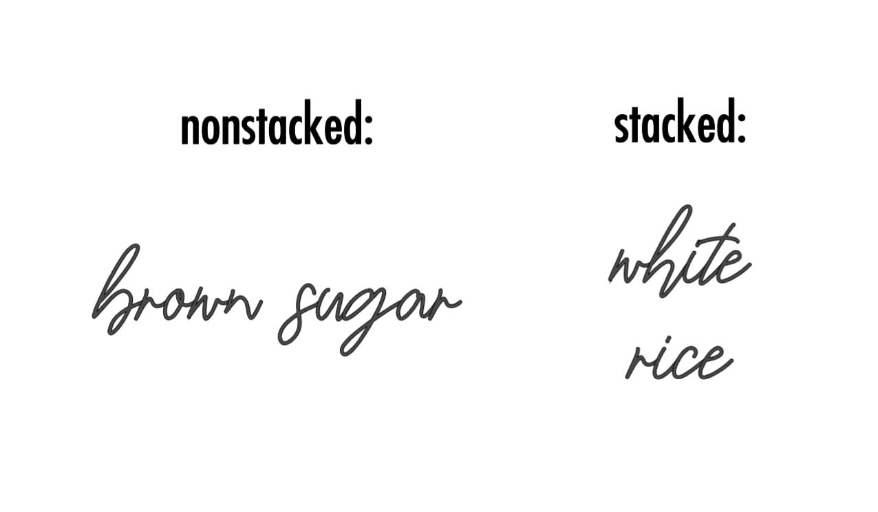1 Inch Custom Pantry Labels, Script Handwriting, Food Storage Labels ...