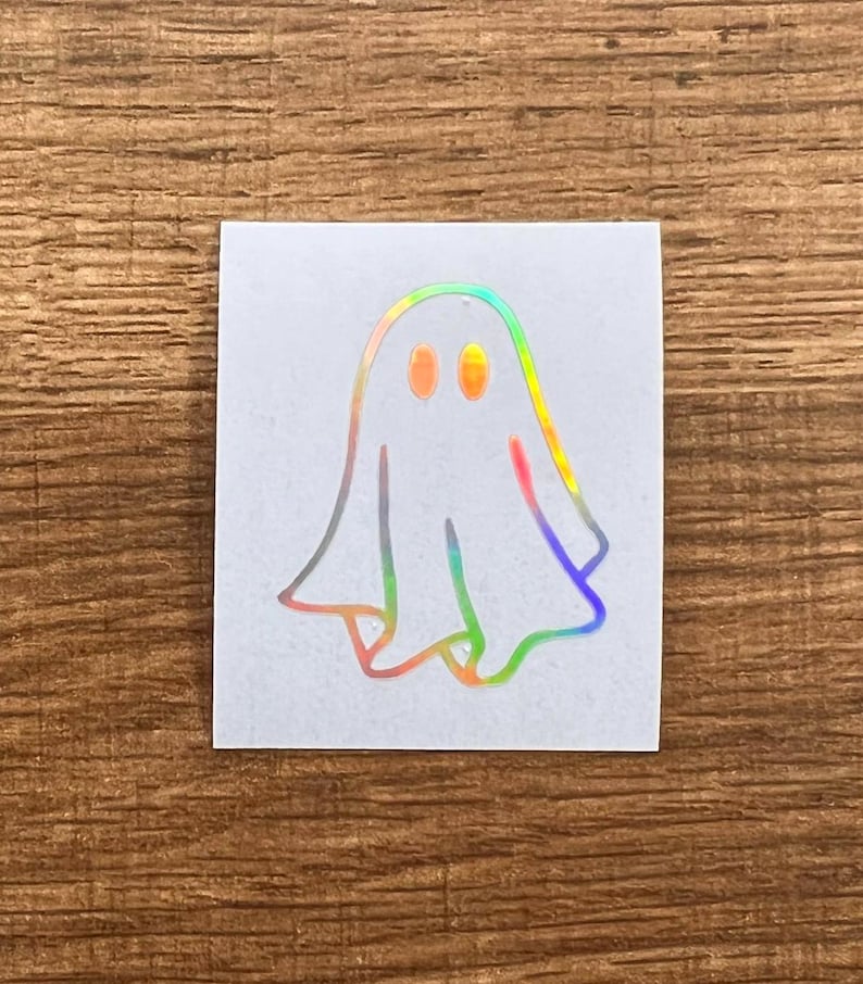 Small Spooky Ghost Mirror Decal - Etsy UK