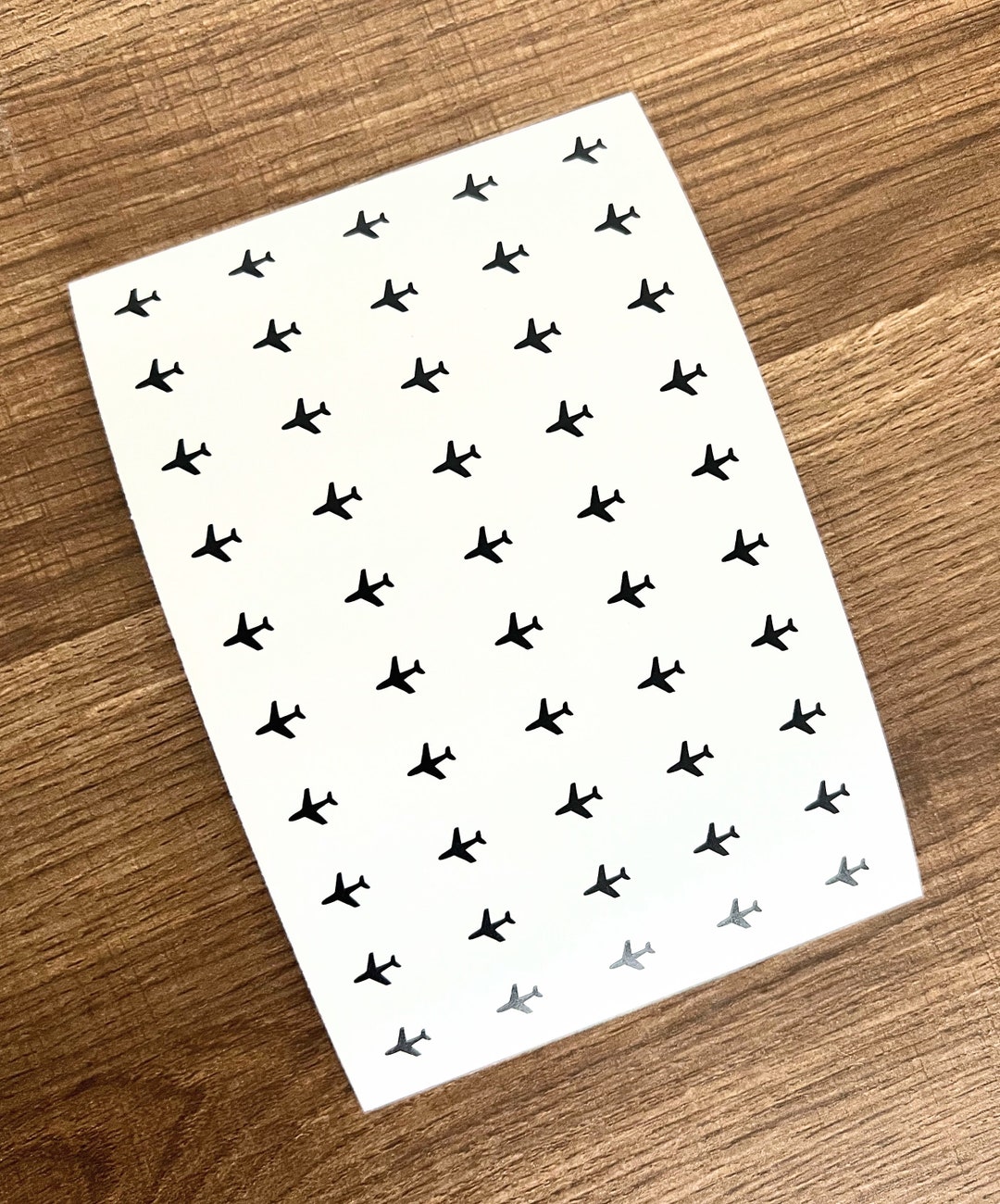 1/4 Inch Mini Airplane Sticker Sheet 6mm | Plane Stickers | Travel ...