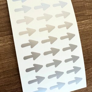 1 Inch Mini Arrow Sticker Sheet 25mm | Small Arrow Stickers | Tiny ...