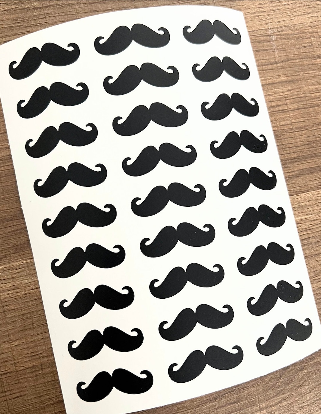 1/2 Inch Mini Moustache Sticker Sheet 13mm | Small Moustache Stickers ...
