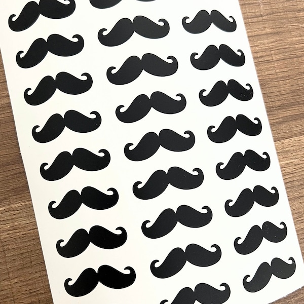 Mustache Stickers - Etsy