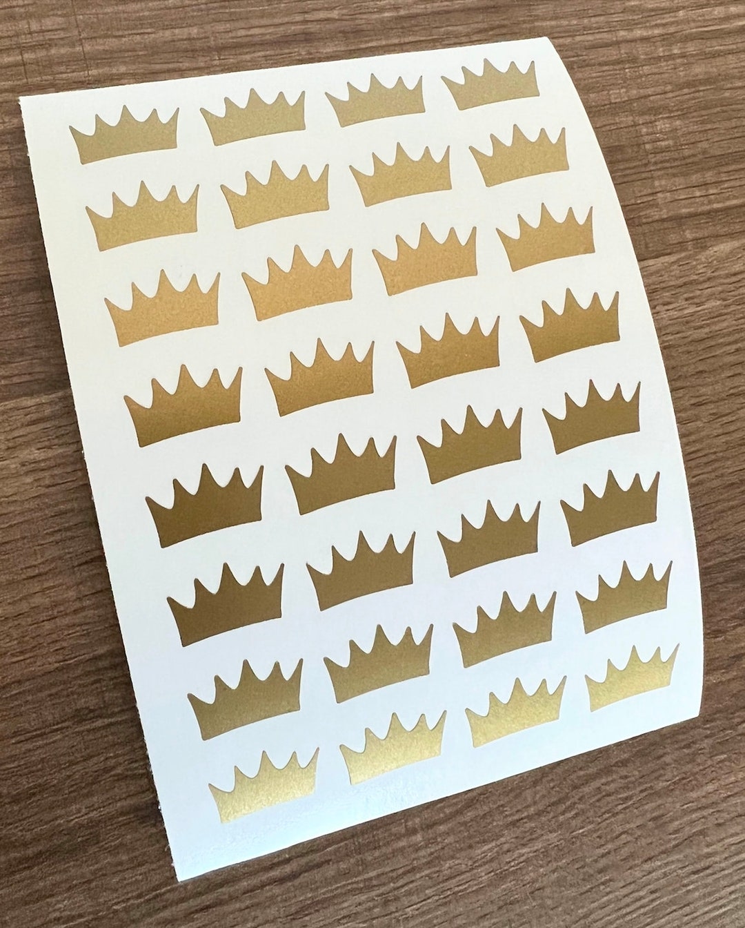 3/4 Inch Mini Crown Sticker Sheet 29mm | Small Crown Stickers | Tiny ...
