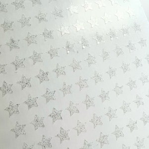 1/4 Inch Mini Star Sticker Sheet 6mm | Small Star Stickers | Tiny Star ...