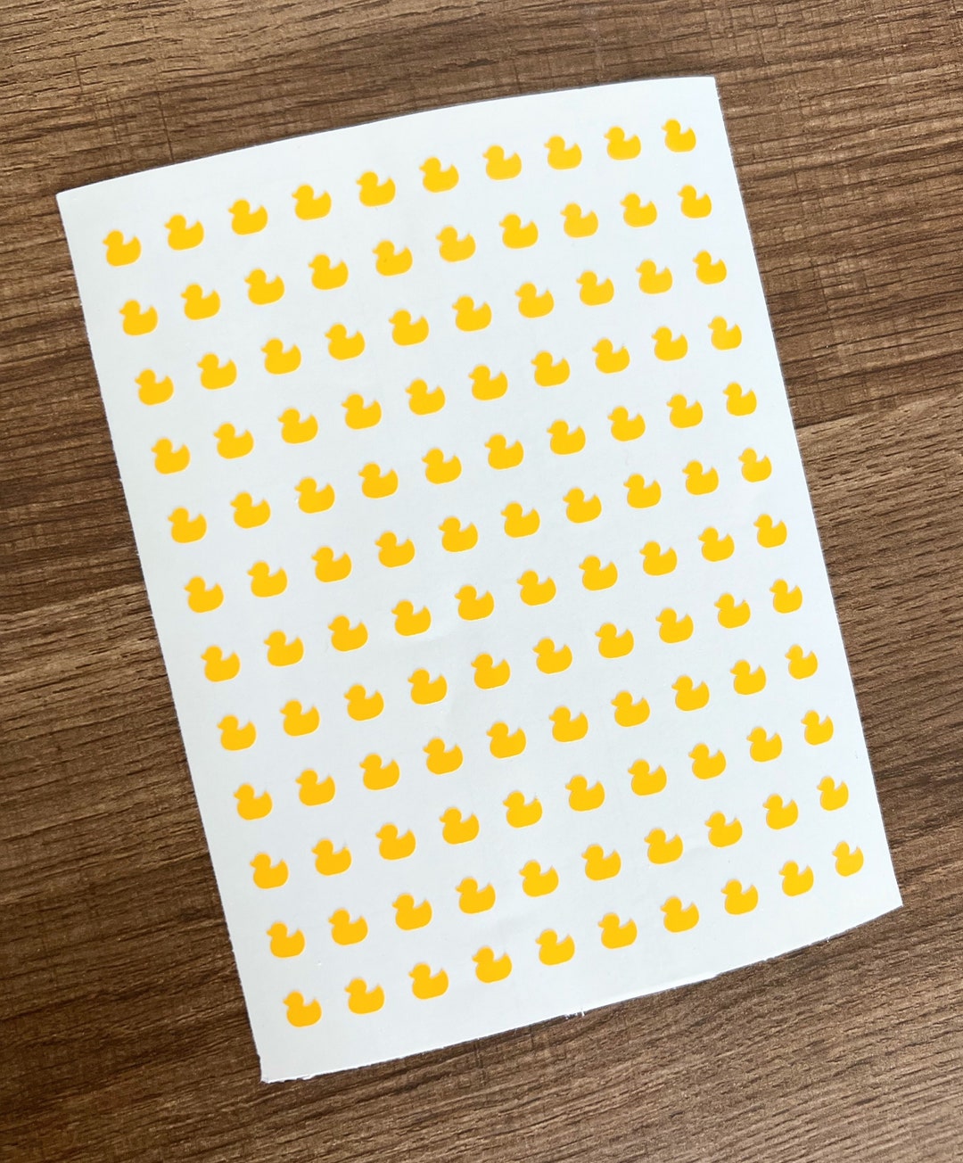 1/4 Inch Mini Rubber Ducks Sticker Sheet 6mm | Small Duck Stickers ...