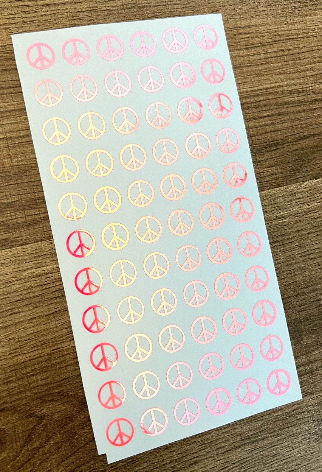 1/2 Inch Peace Sign Sticker Sheet 13 Mm Small Stickers Peace Symbol ...
