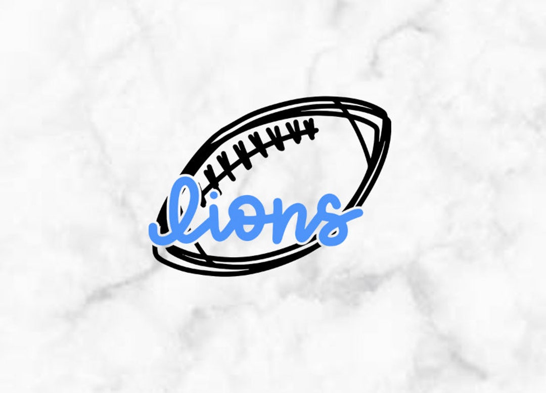 Detroit Lions Football Vinyl Decal, Car Decal, Car Sticker, Laptop ...