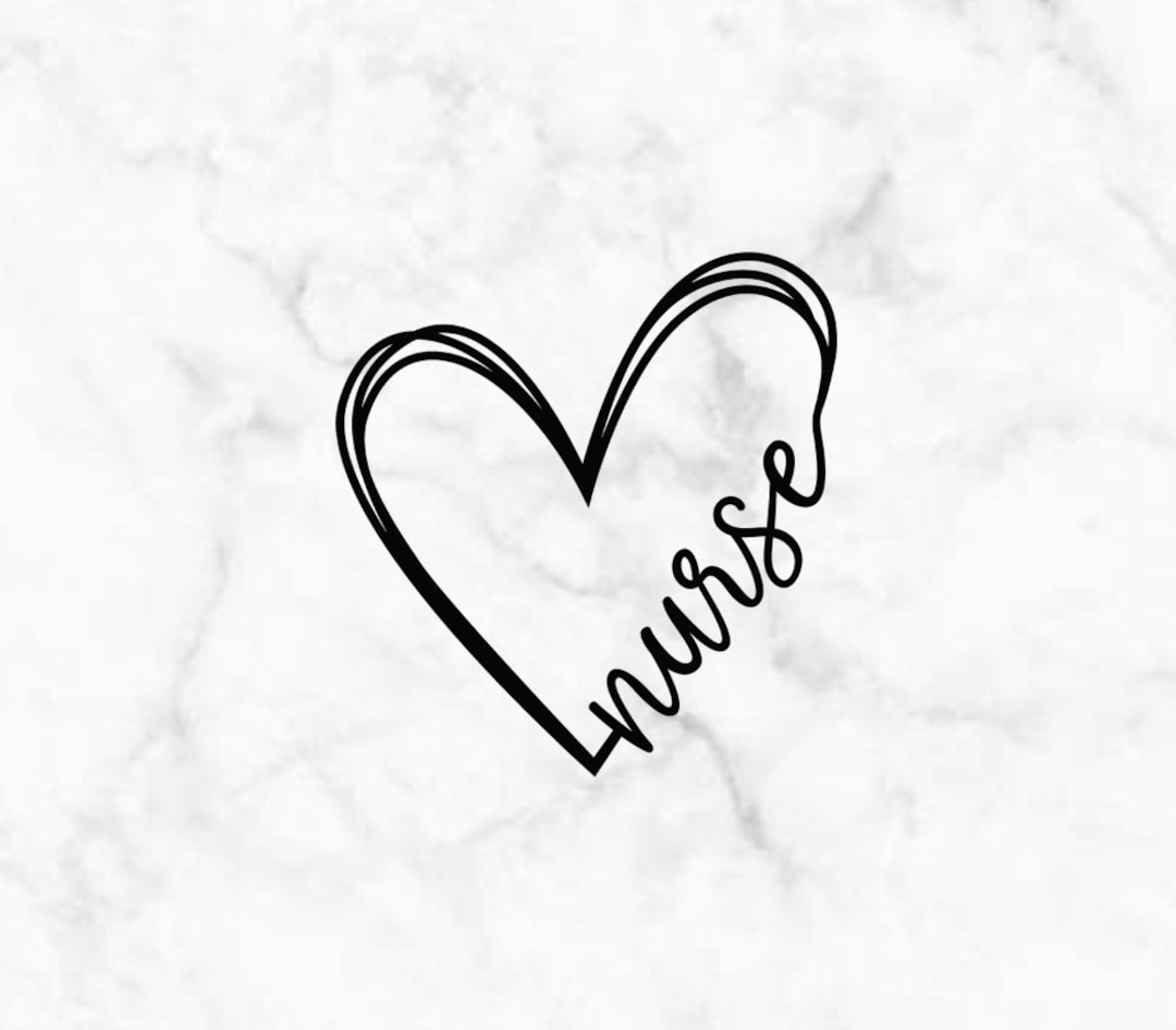 Nursing Heart Vinyl Decal, Doctor, Surgeon, Nurse Life, Nurse, Car ...