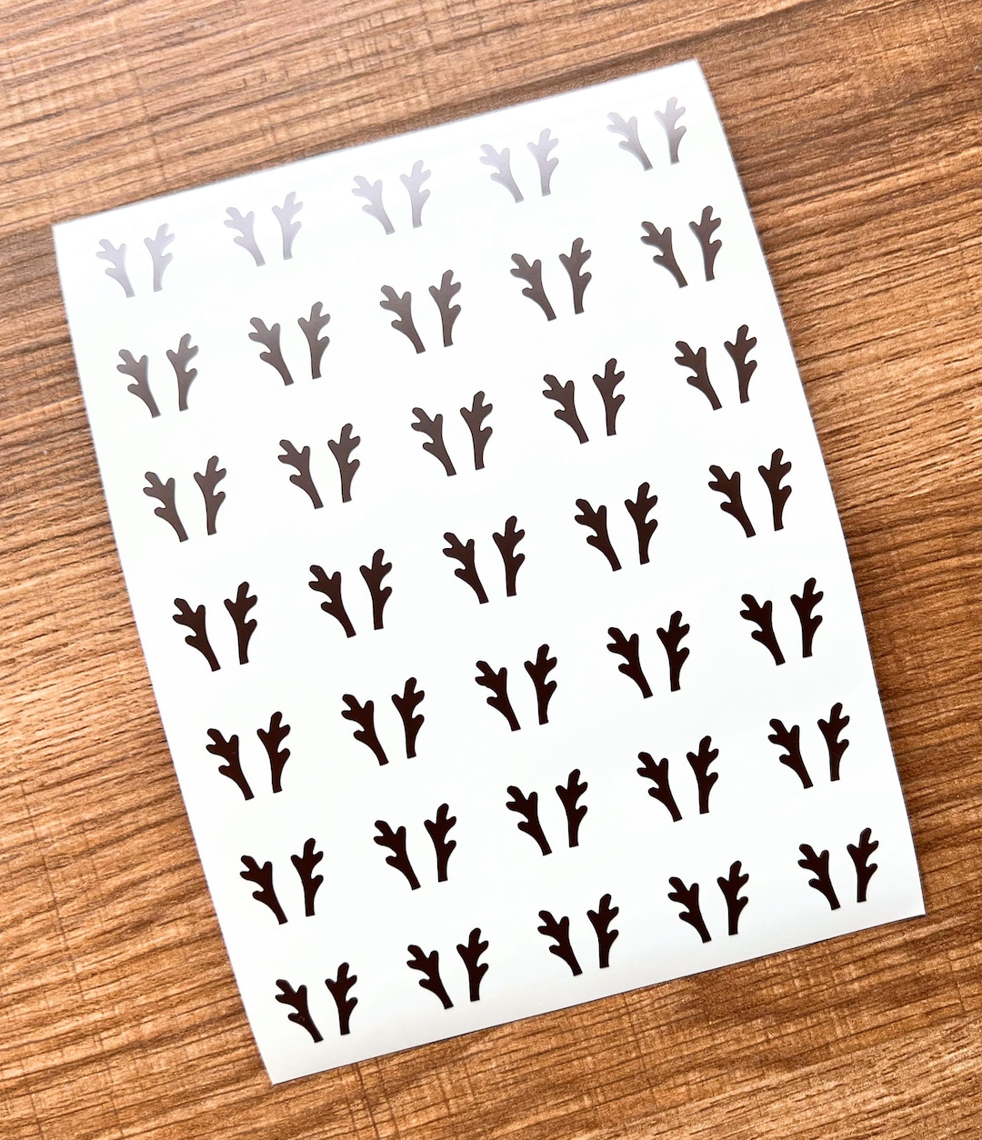 1/2 Inch Antler Sticker Sheet 13mm | Reindeer Stickers - Etsy