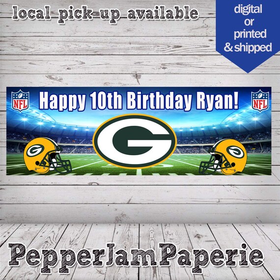 Green bay packers banner decoration football super bowl | Etsy