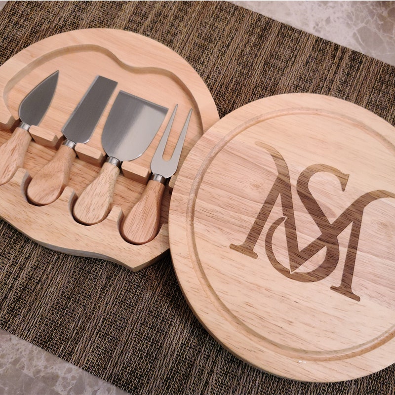 Monogrammed Cheese Board - Etsy