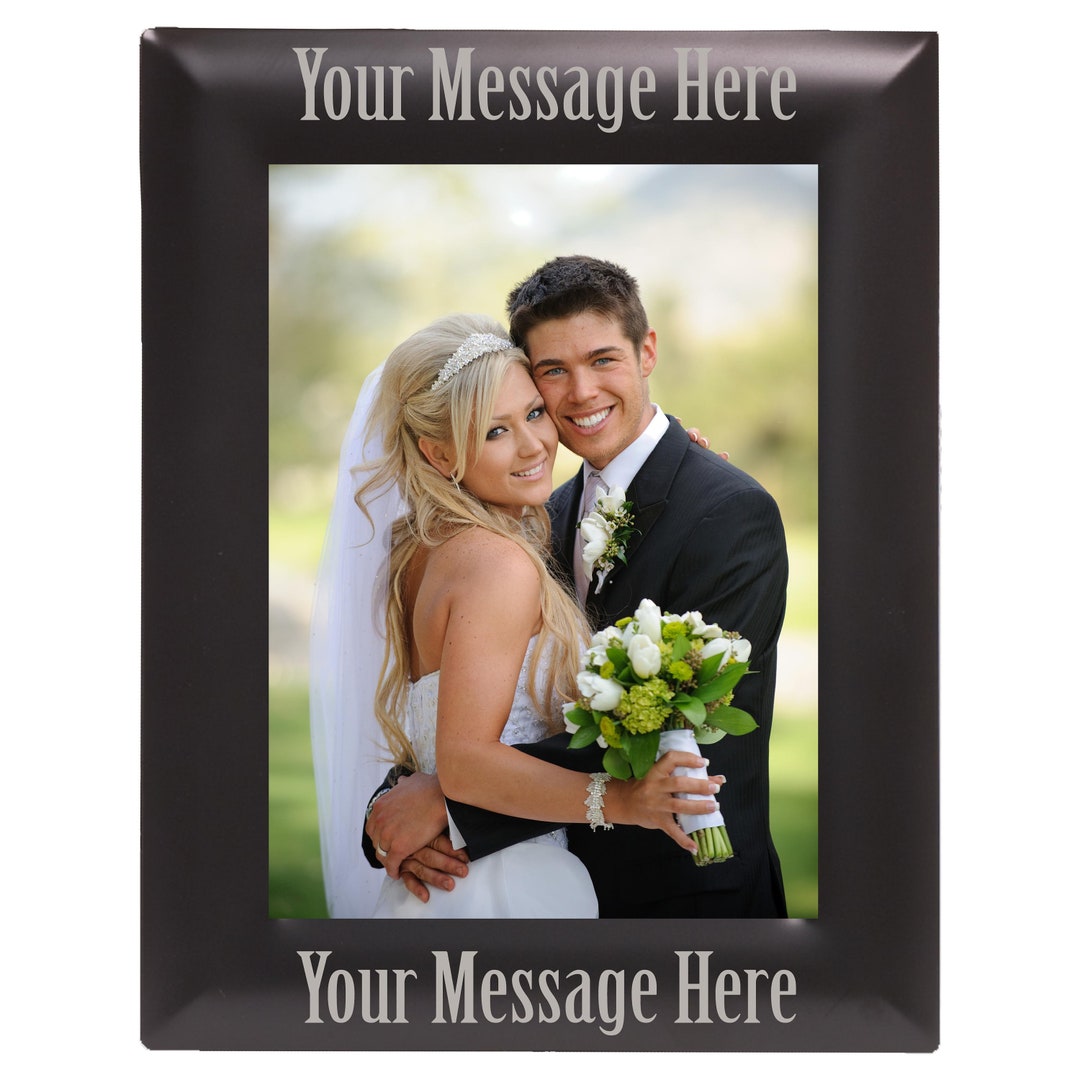 Custom Engraving Photo Frame, Steel Photo Frame, Personalized Picture ...