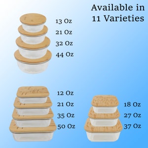 Personalized Glass Food Container With Engraved Bamboo Lid - Etsy