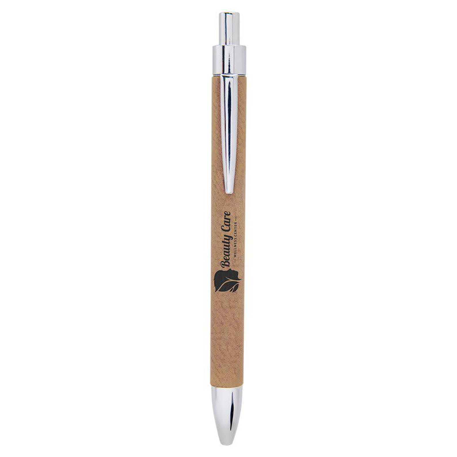 Personalized Leatherette Click-top Pen | Personalized Corporate Gifts ...