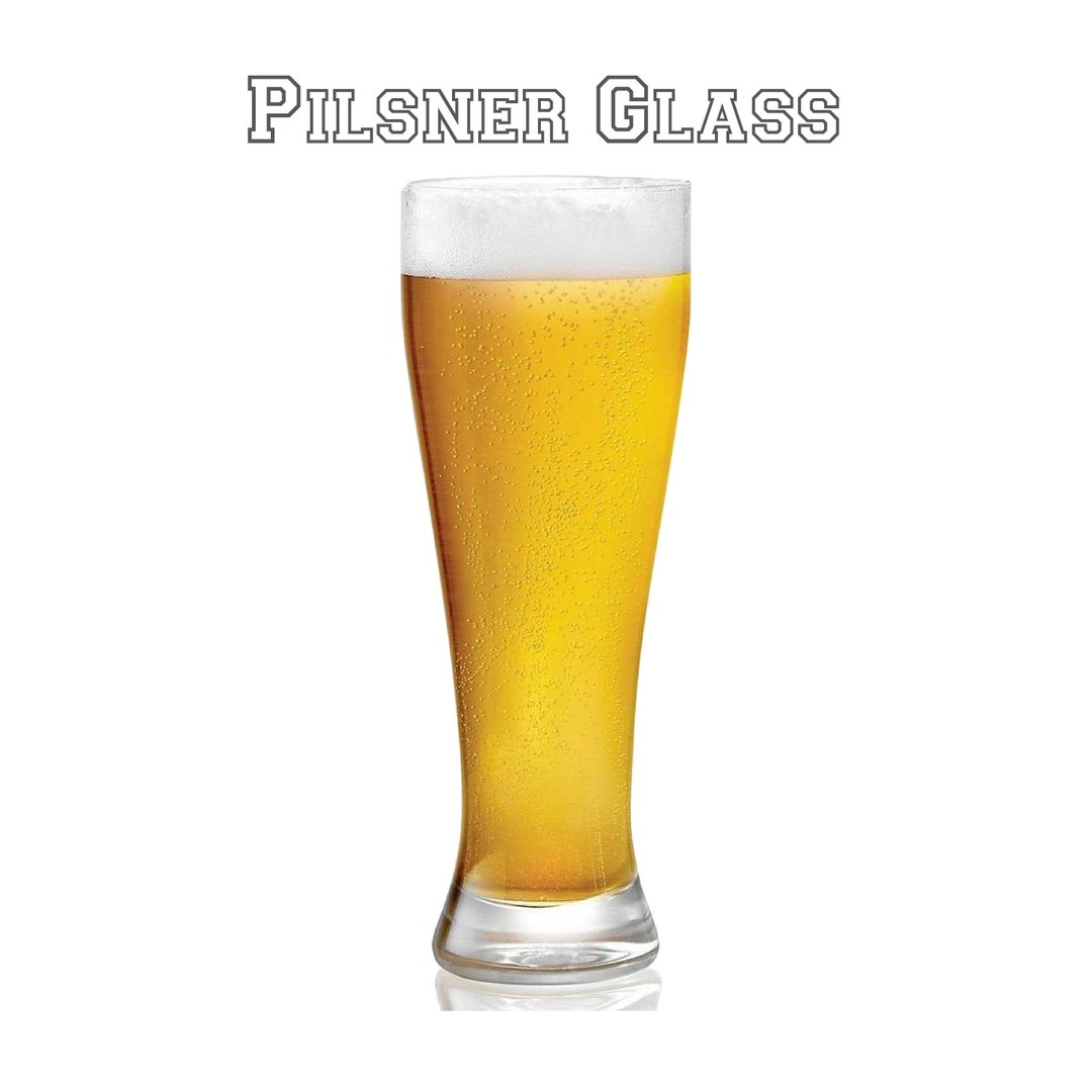 Personalized Beer Glass | Engraved Pilsner, Pint, Can Shape - Etsy