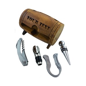 Personalized Wine Barrel Accessory Kit: Stainless Steel Wine Tools - Etsy