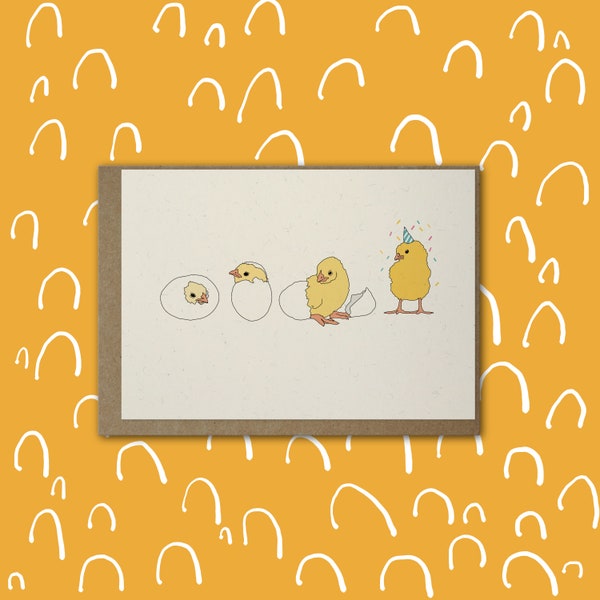 Hatching Chicks Card - Etsy