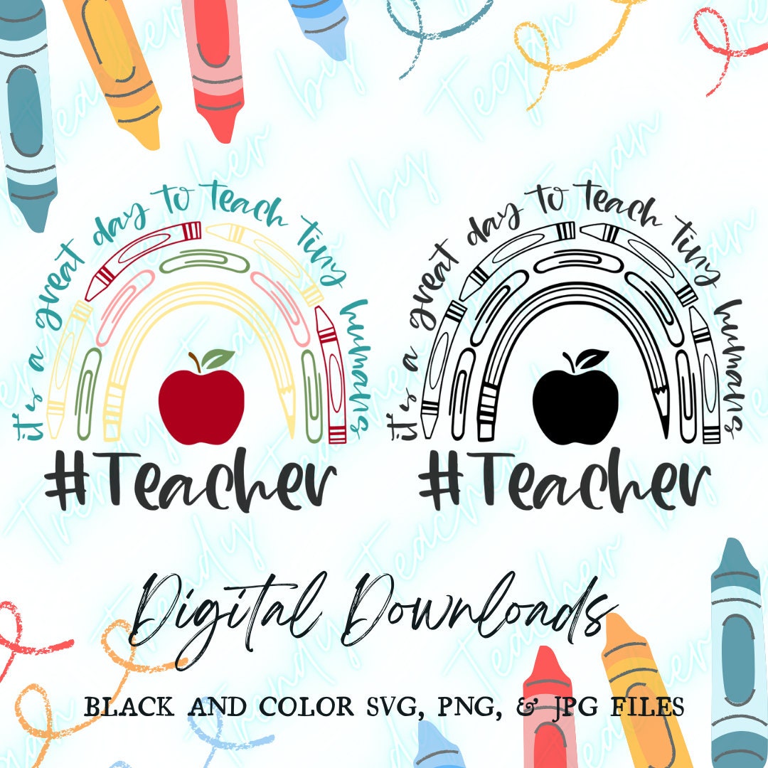 Elementary Teacher Rainbow SVG, Teacher Boho SVG, Teacher Rainbow SVG ...