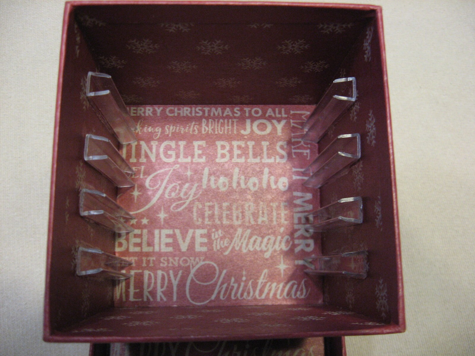 Jingle Bells Red Earring Gift Box, Gift Box, Earring Organizer, Earring ...