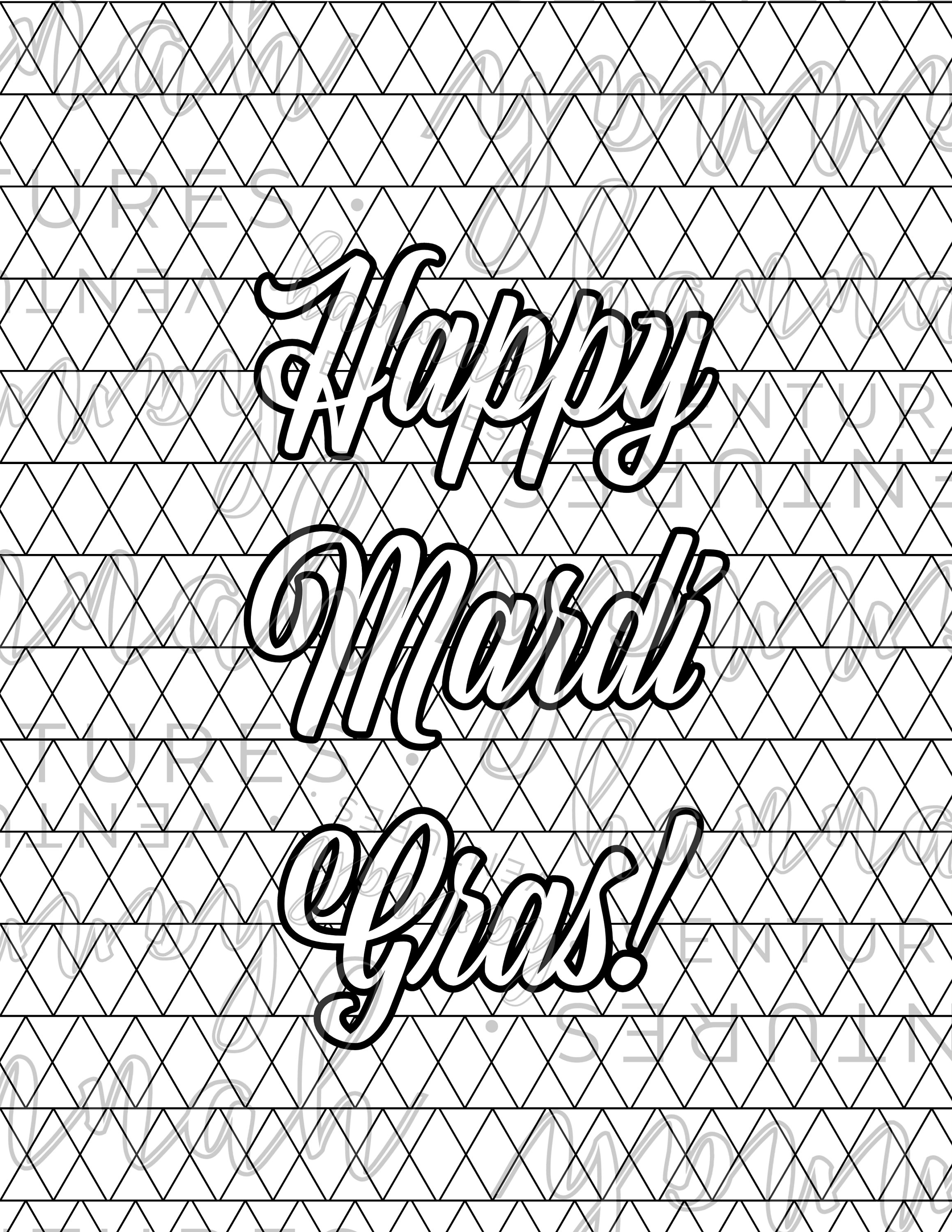 Mardi Gras Coloring Mega Bundle Freebie Elementary Middle High Teacher ...