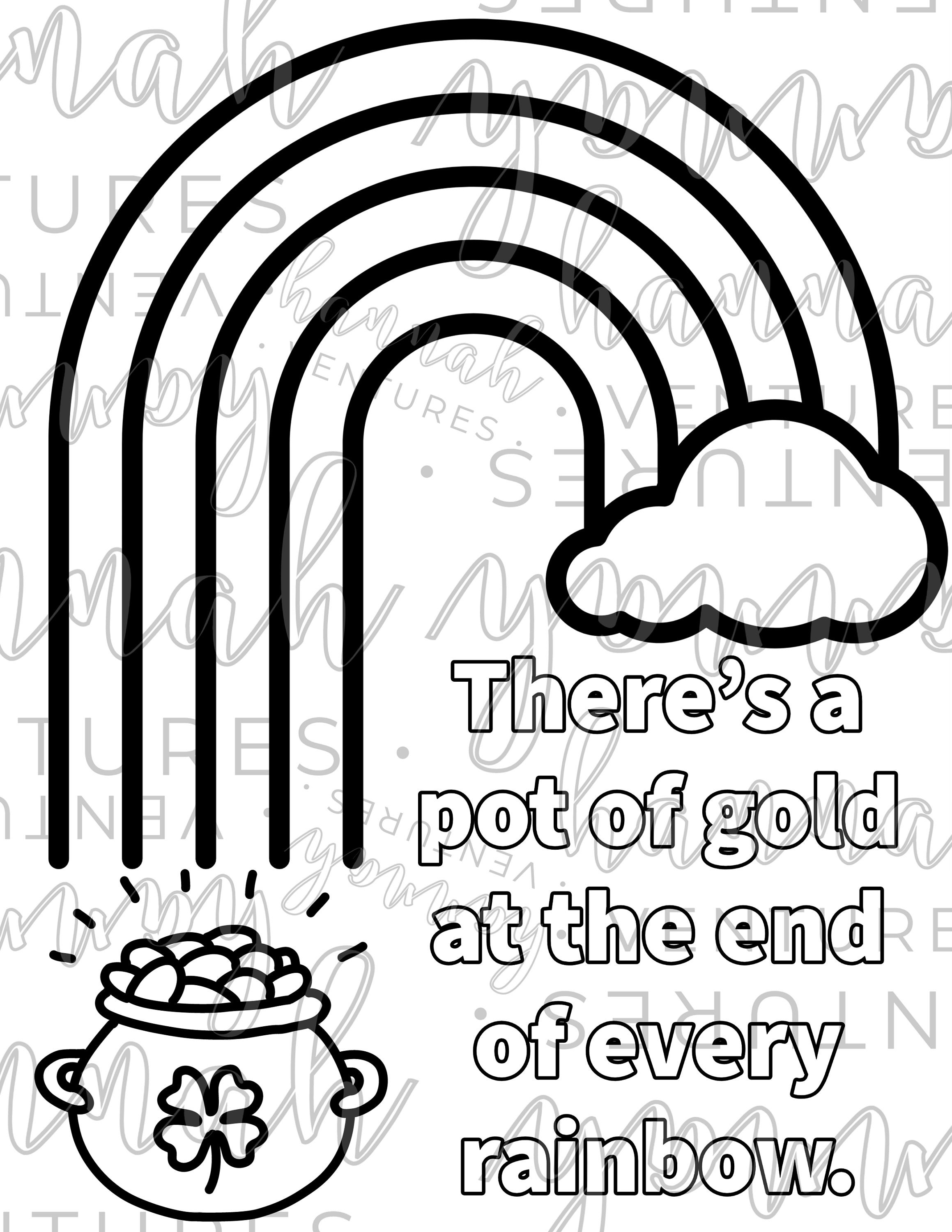 St. Patrick's Day Coloring Mega Bundle Freebie - Etsy