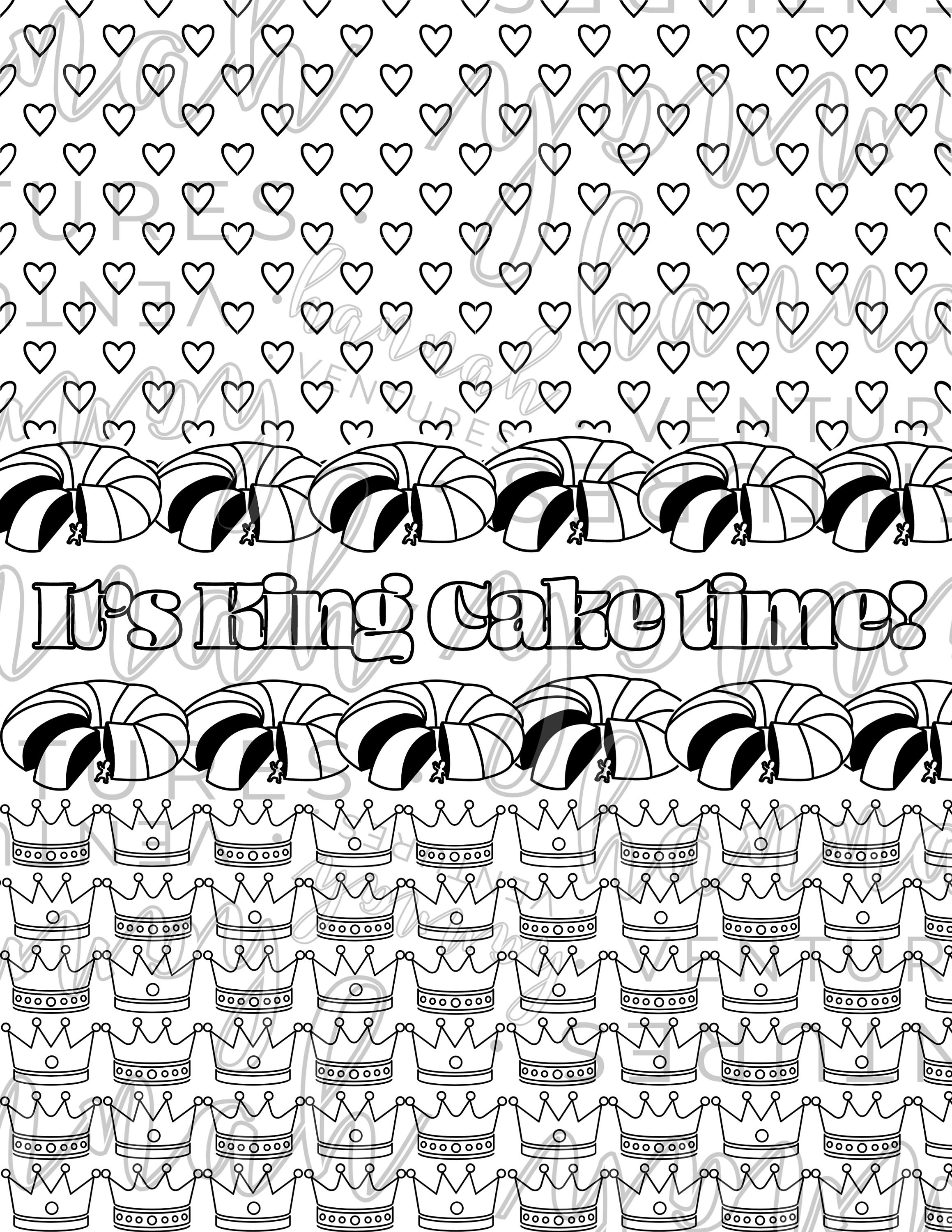 Mardi Gras Bundle Coloring Sheets Freebie High School Teacher Louisiana ...