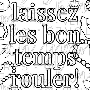 Mardi Gras Coloring Sheet Freebie Lower Elementary Teacher French ...