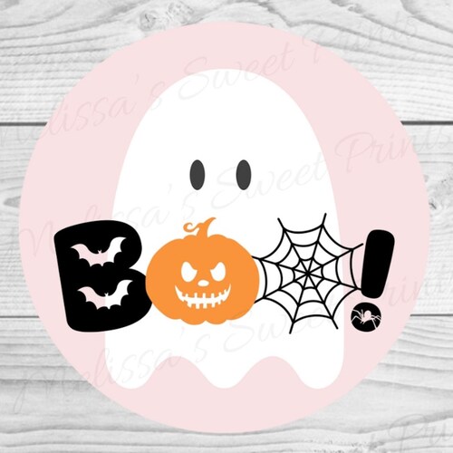 Printable Halloween Cookie Tags Hey BOO Sweet Treat Tag - Etsy