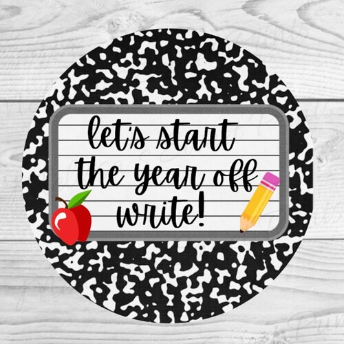 Let's Start This Year off Write Back to School Pen Marker - Etsy