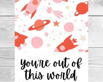 You Are Out of This World Card - Etsy