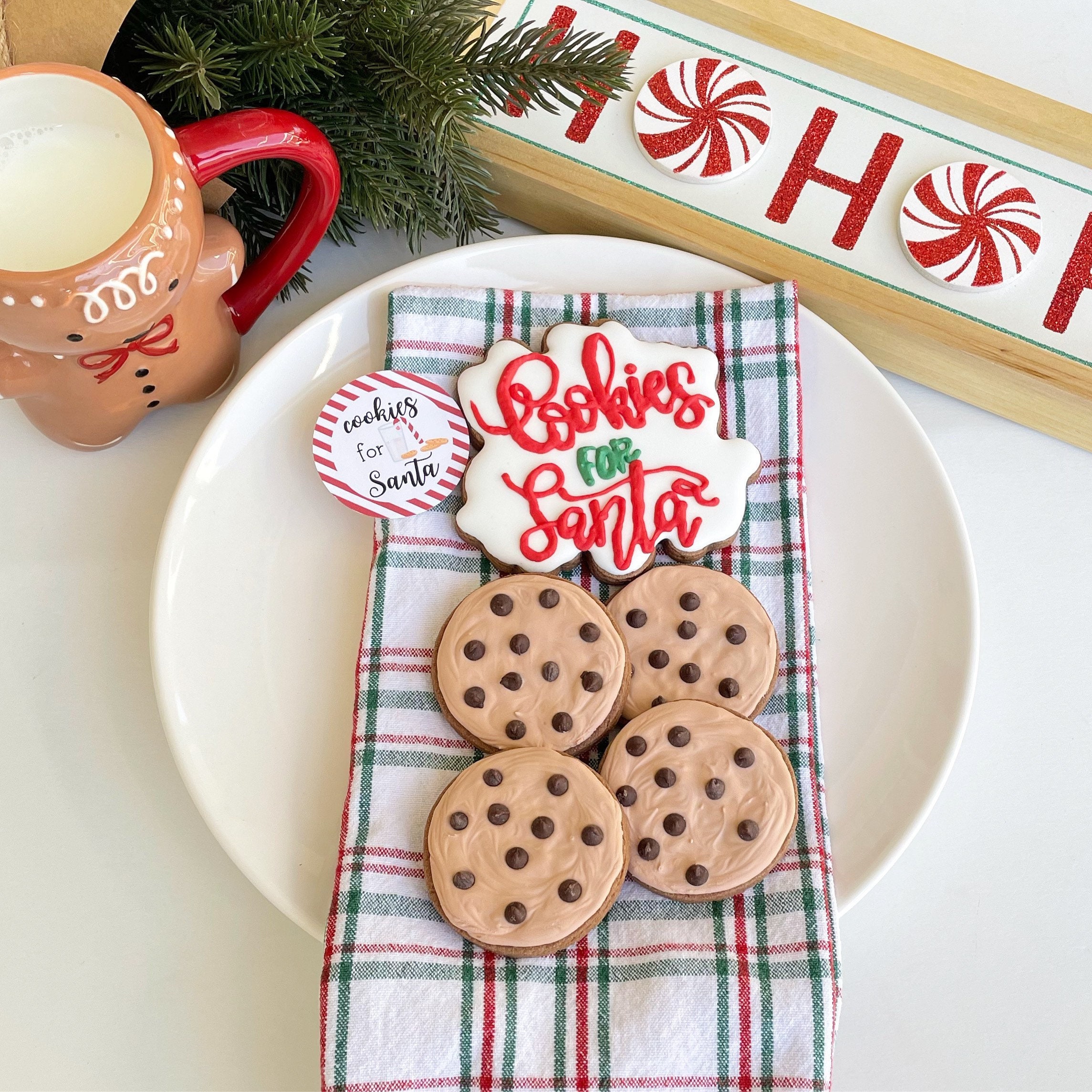 Christmas Cookie Tag - Christmas Cookie Tags - Cookies for Santa Cookie ...