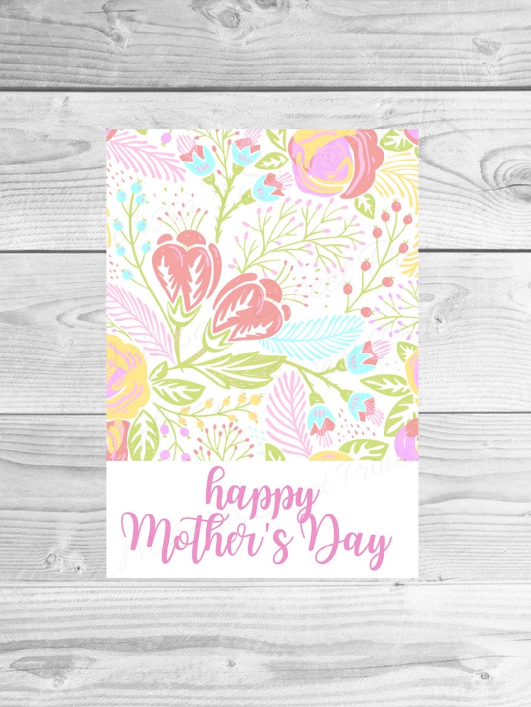 Printable Mini Cookie Card - Mother's Day Mini Cookie Card - Happy ...