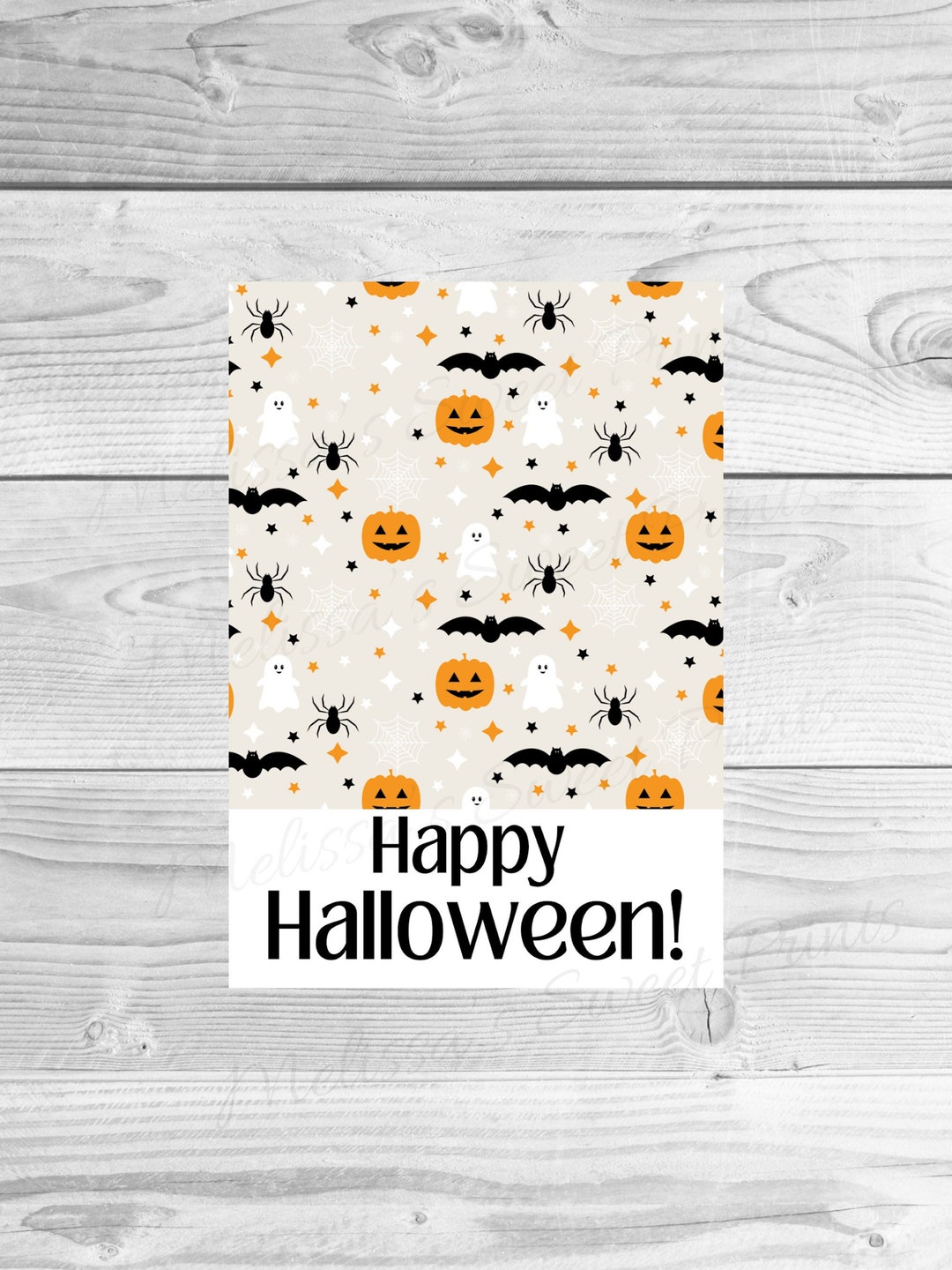 Halloween Cookie Cards - Happy Halloween Cookie Card - Halloween Cookie ...
