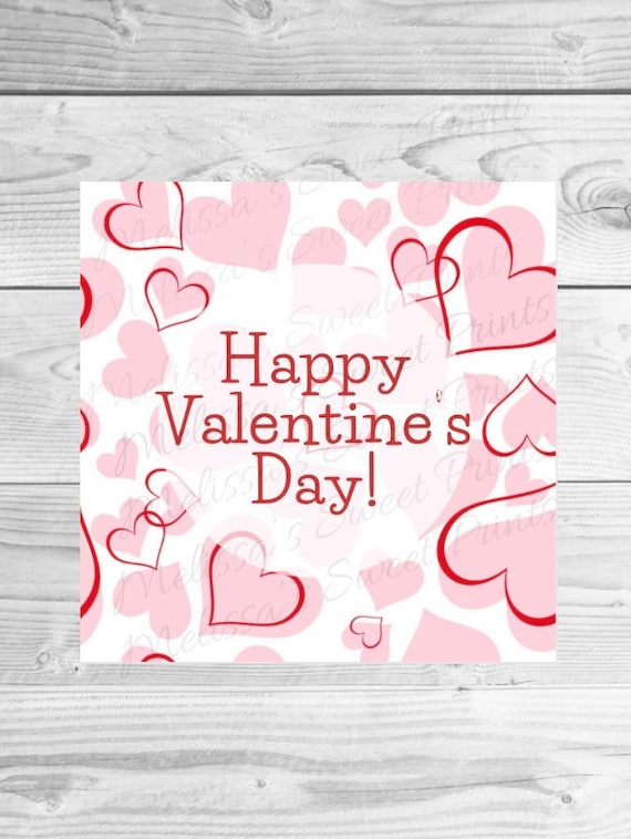 Printable Valentine's Day Cookie Tag Printable Cookie | Etsy