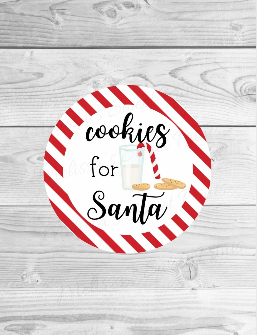 Christmas Cookie Tag - Christmas Cookie Tags - Cookies for Santa Cookie ...