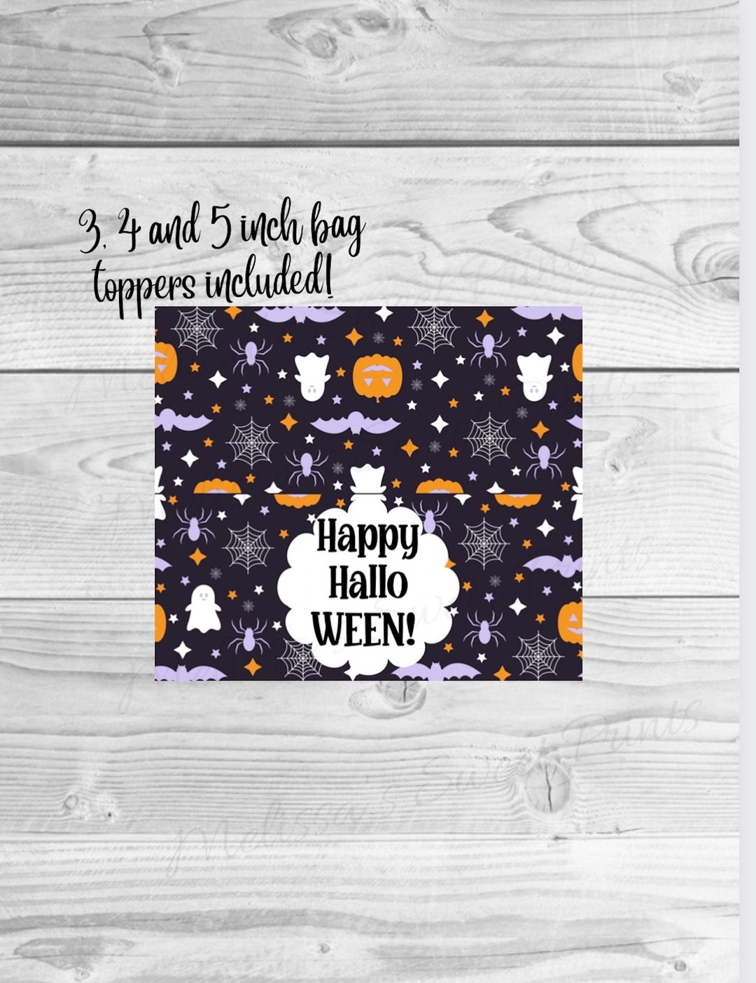 Halloween Bag Topper - Halloween Cookie Tags - Happy Halloween Cookie ...