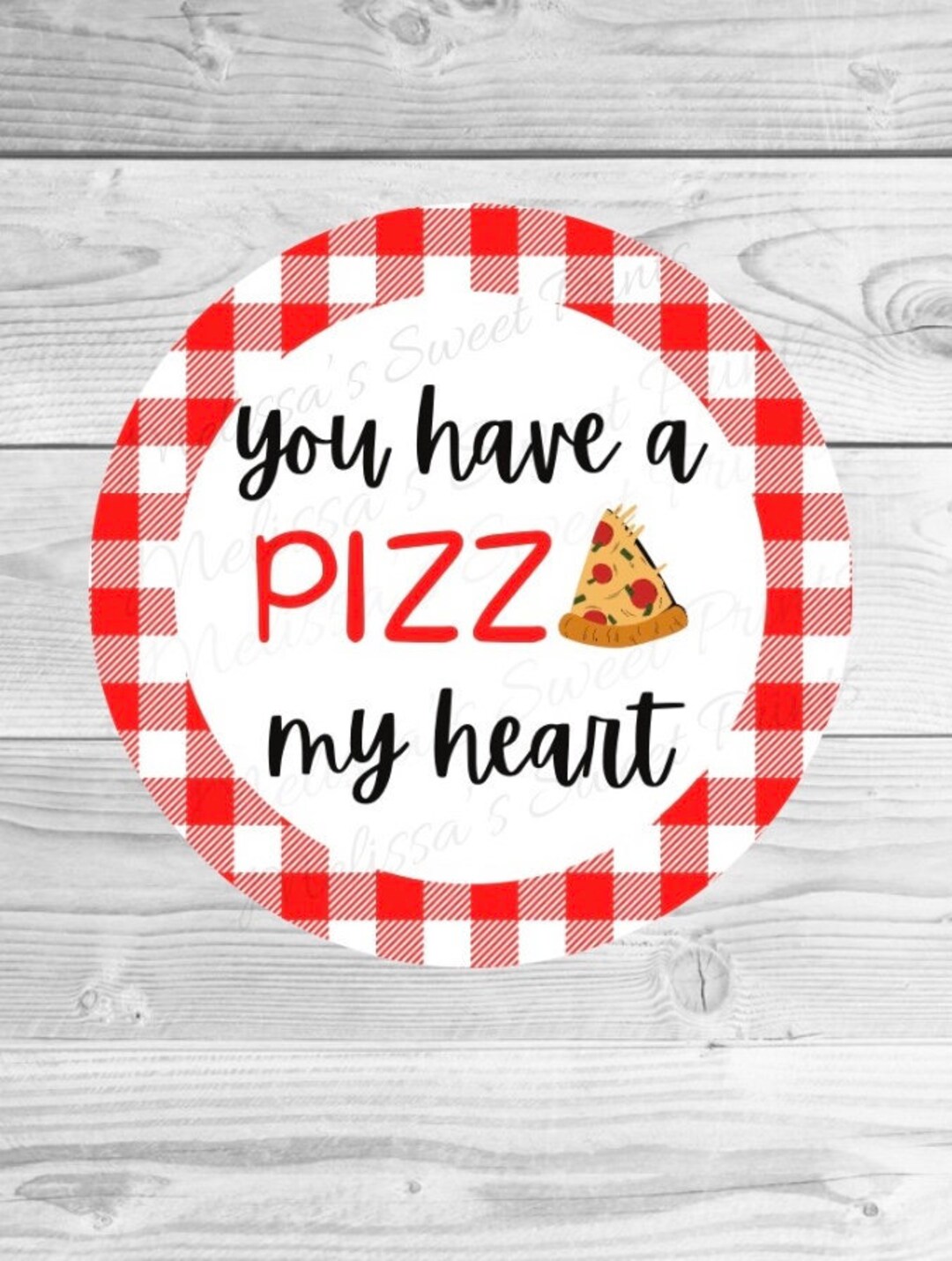 Printable Cookie Tag - Valentine's Day Cookie Tag - You Have A Pizza My ...