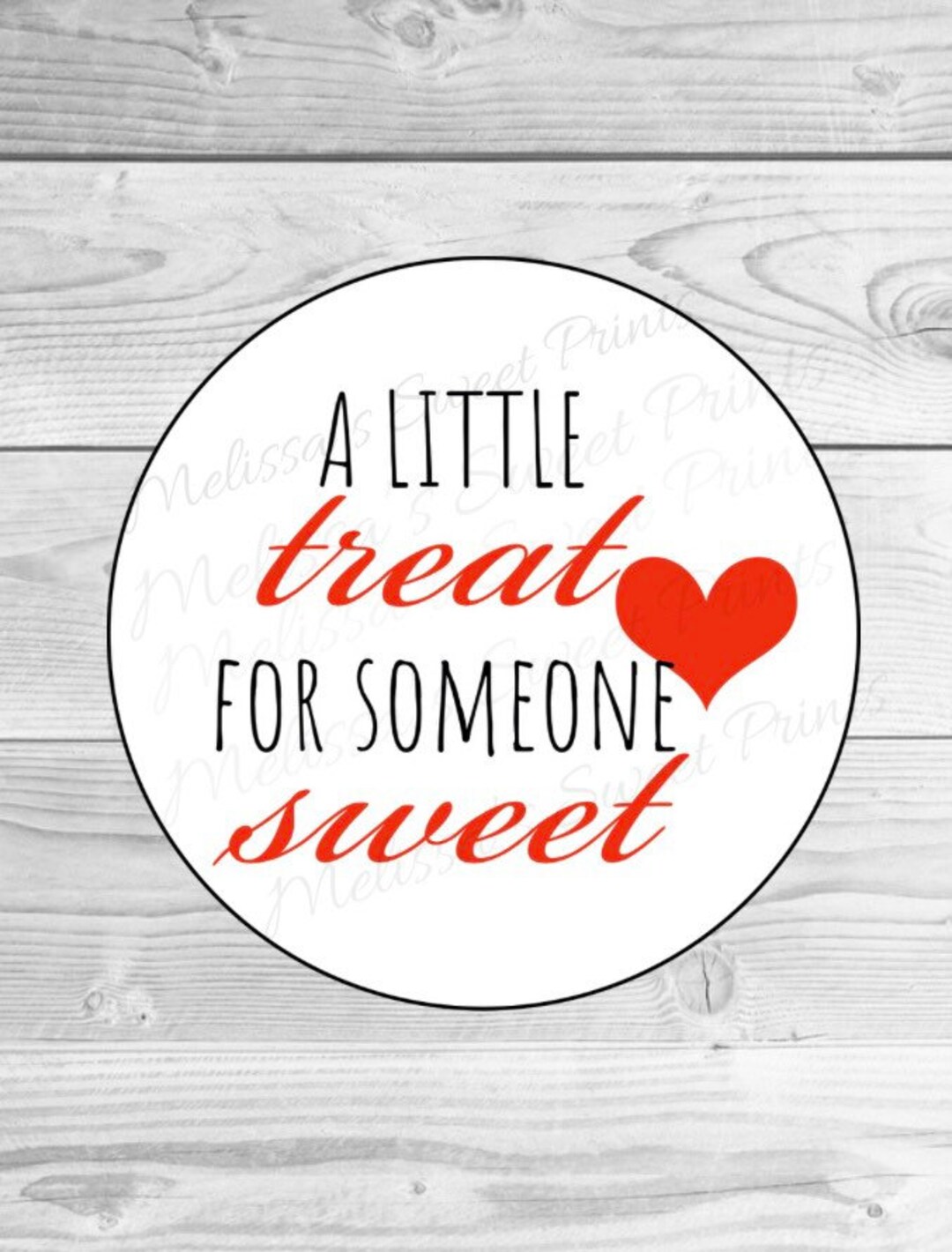 Printable Valentine's Day Cookie Tag A Little Treat for Someone Sweet ...