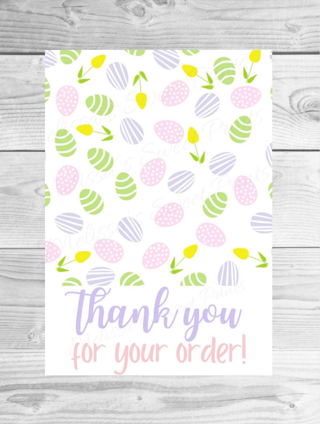 Printable Mini Cookie Card - Easter Cookie Cards - Thank You for Your ...